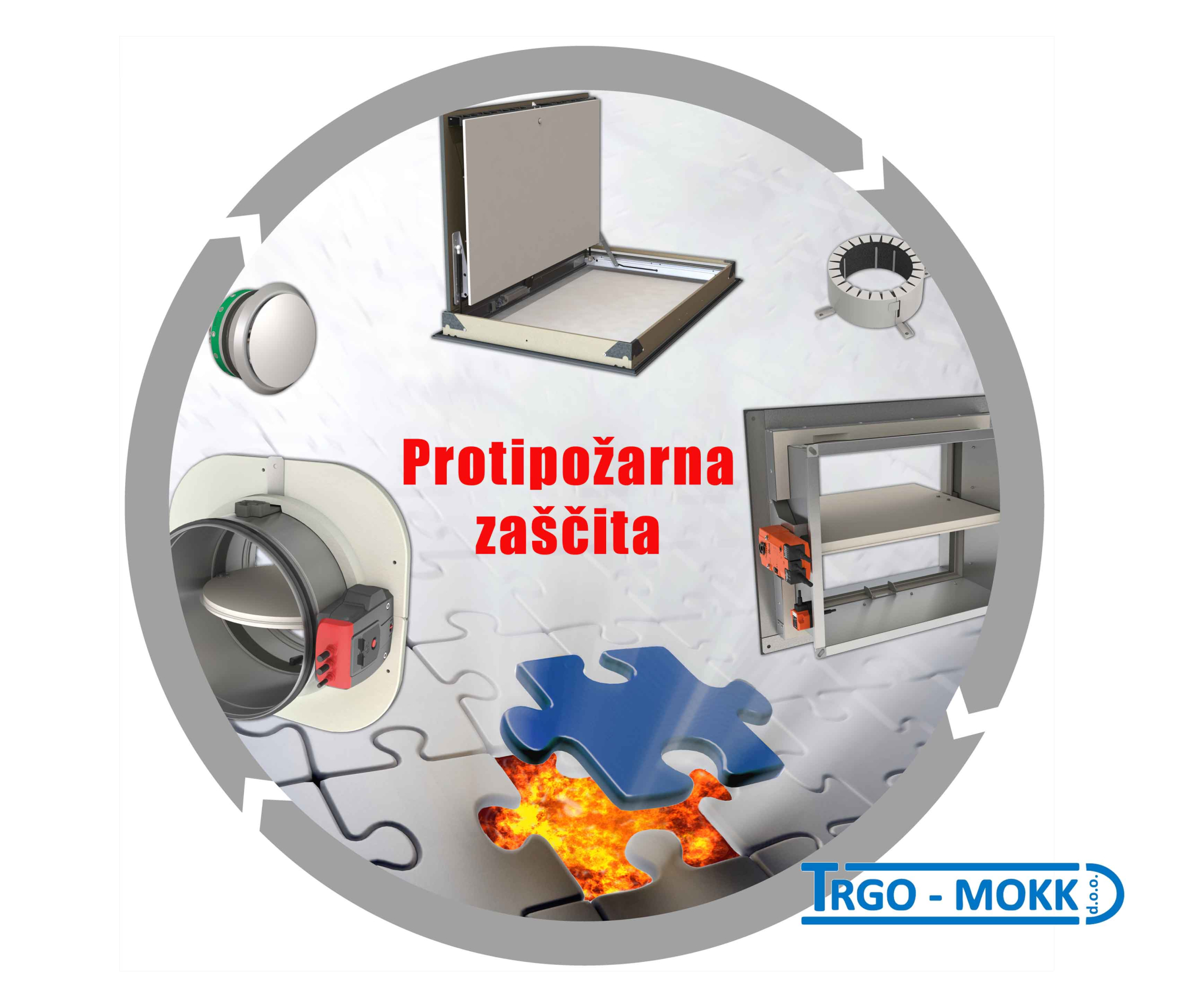 Protipožarna zaščita - dimne in požarne lopute